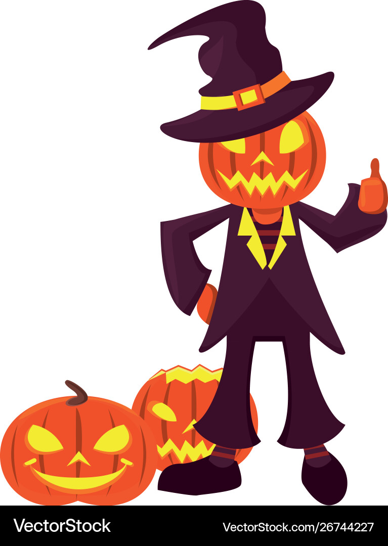 Halloween october scary celebration cartoon Vector Image