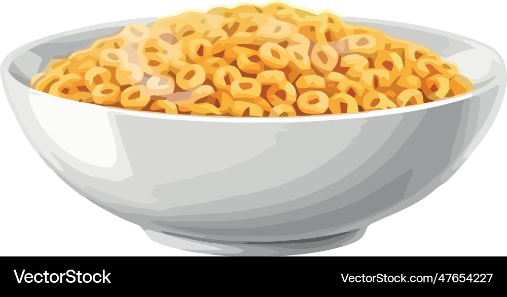 Healthy eating cereal bowl fresh Royalty Free Vector Image