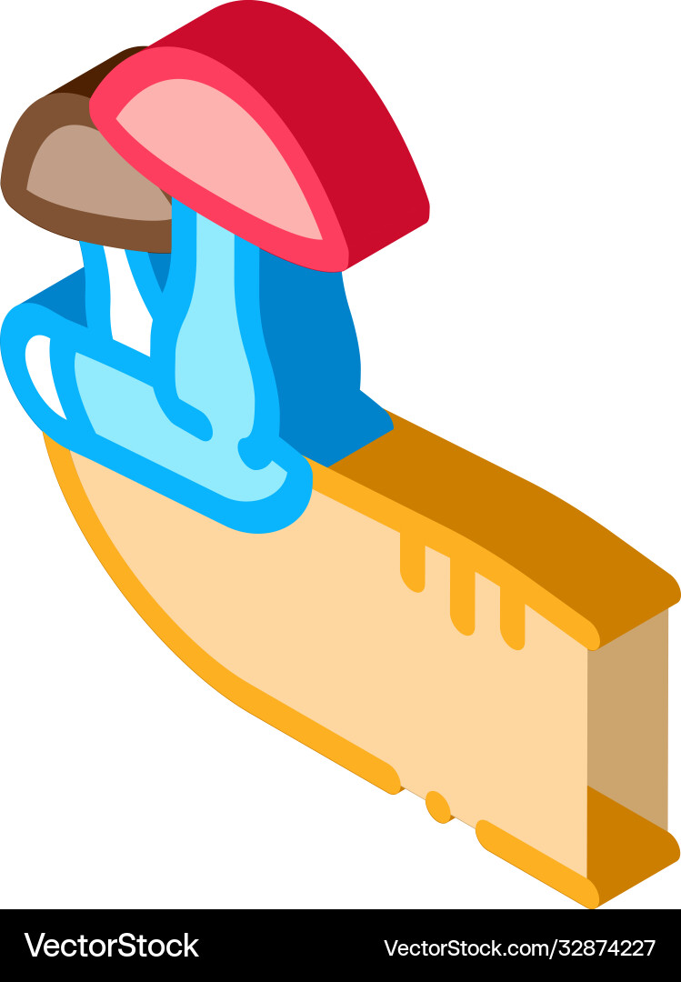 Nail fungus isometric icon Royalty Free Vector Image