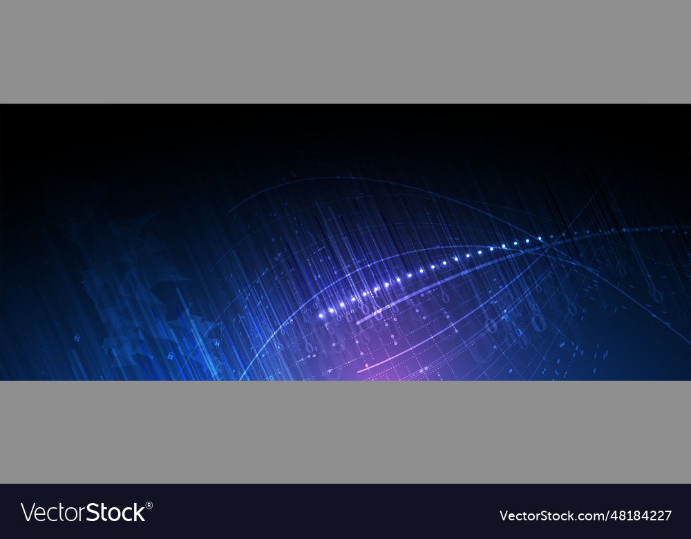 Quantum processing deep learning artificial Vector Image