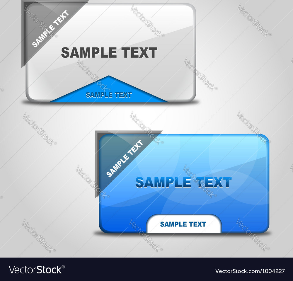 Stylish web boxes Royalty Free Vector Image - VectorStock