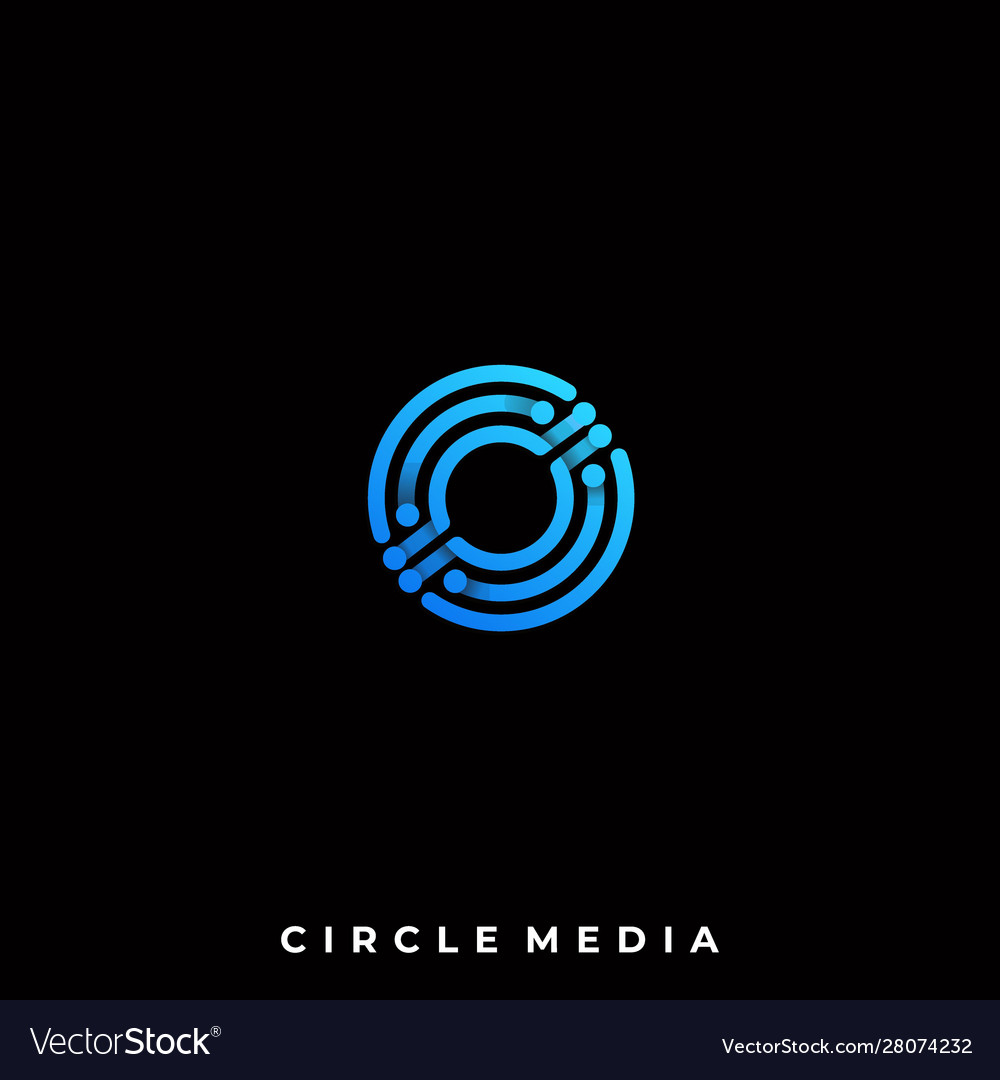 Abstract circle design template Royalty Free Vector Image