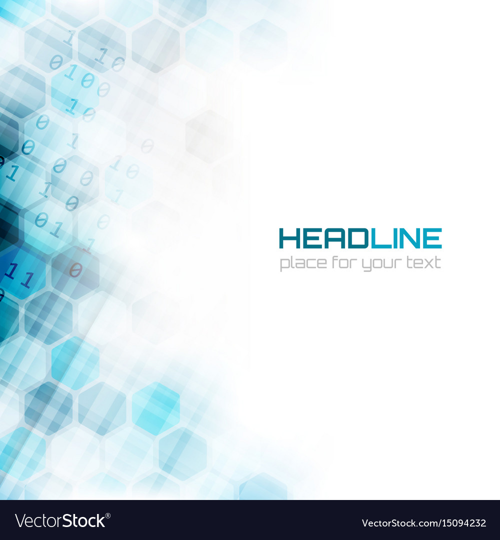 Background with abstract hexagonal pattern Vector Image