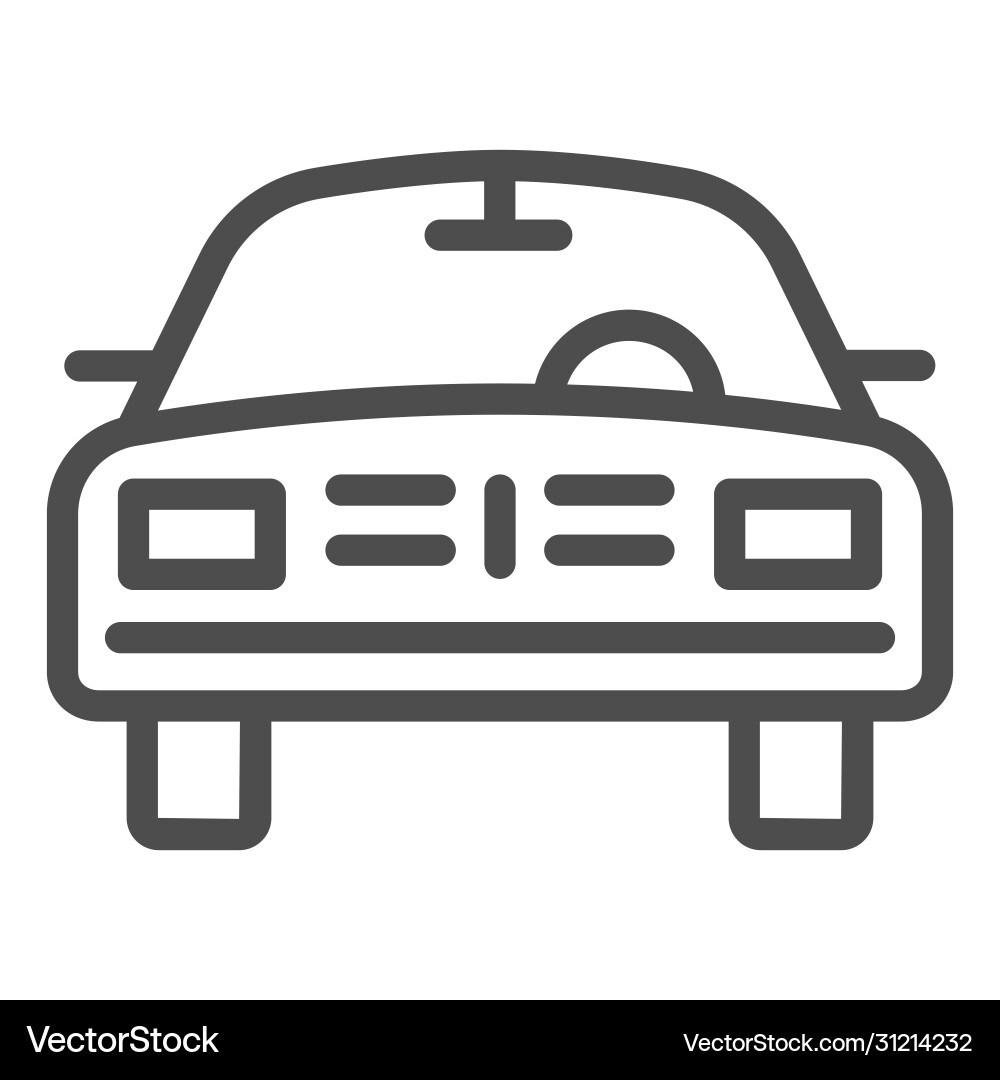 Car line icon transport symbol passenger Vector Image