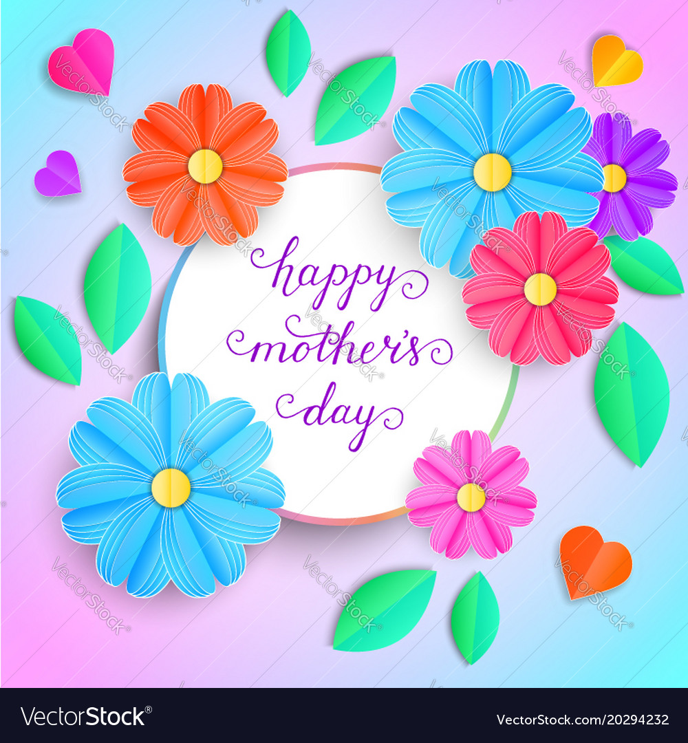Colorful greeting card Royalty Free Vector Image