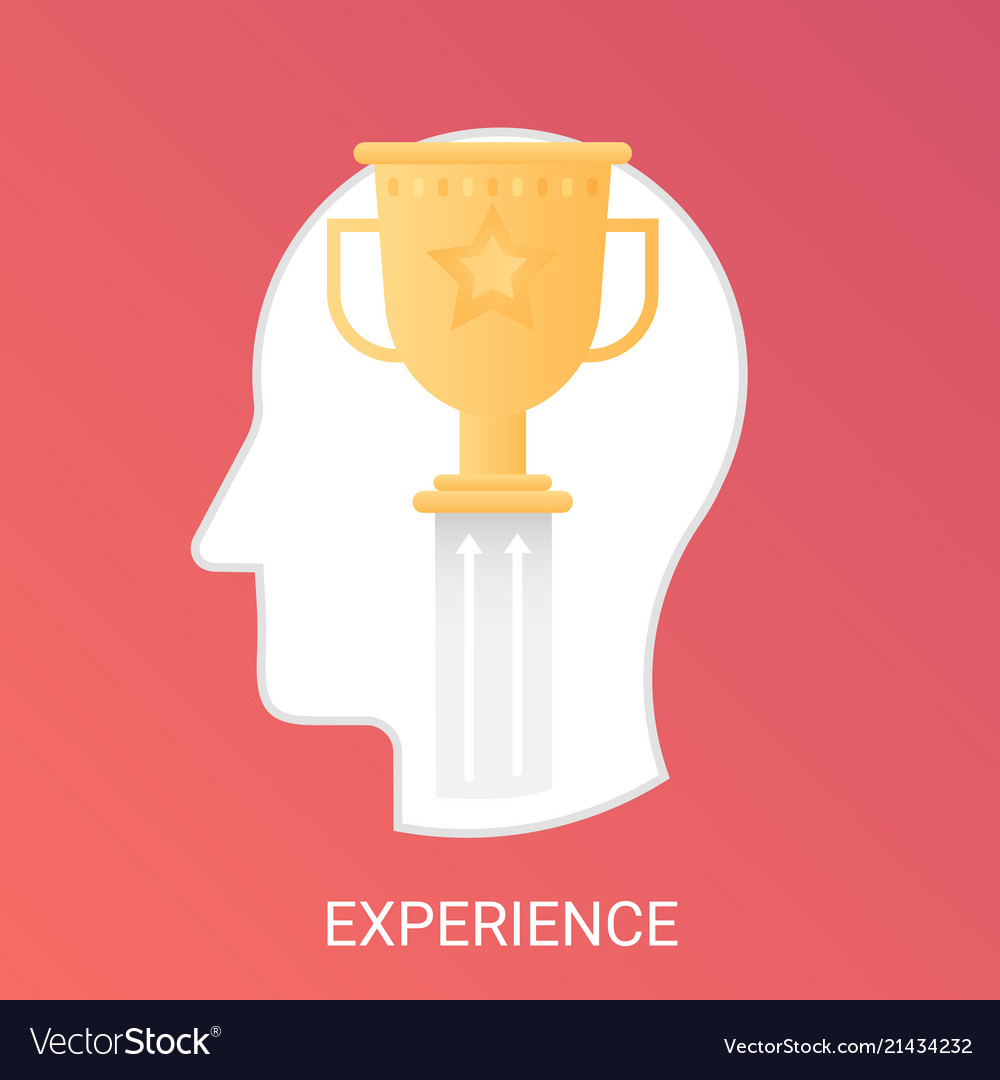 Experience concept modern gradient flat Royalty Free Vector