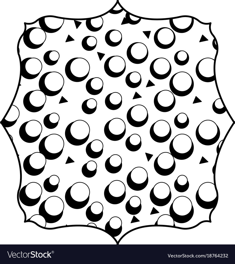 Isolated pattern frame design Royalty Free Vector Image