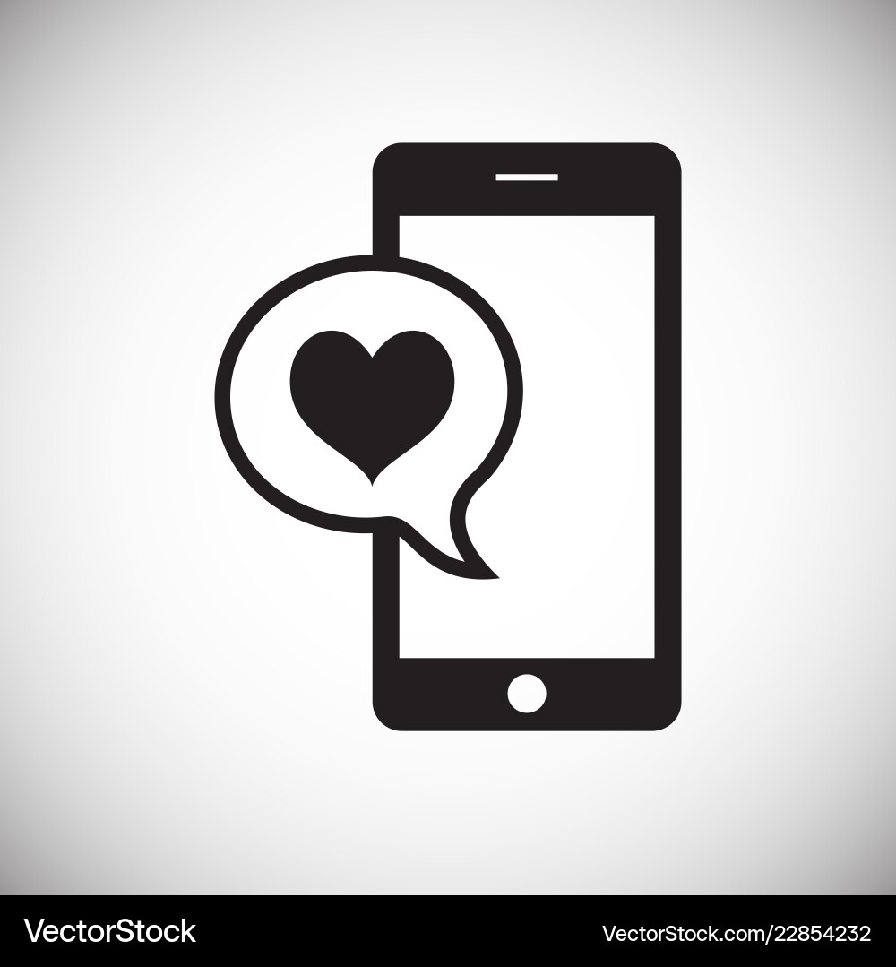 Love message on white background Royalty Free Vector Image