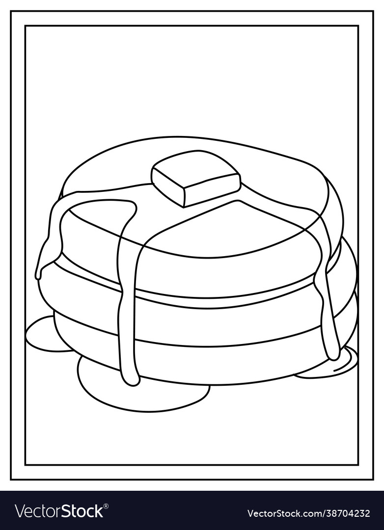 Pancake Royalty Free Vector Image - VectorStock