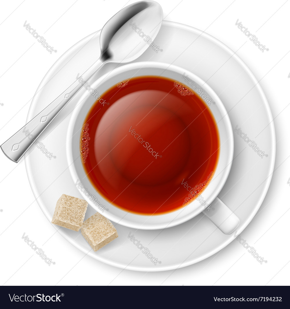 Tea drinking Royalty Free Vector Image - VectorStock