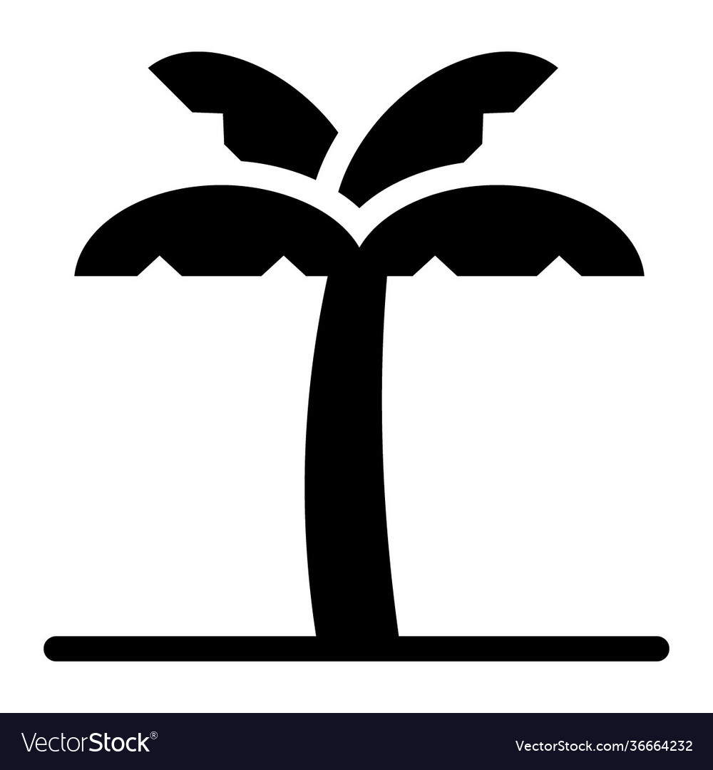 Tropical tree Royalty Free Vector Image - VectorStock