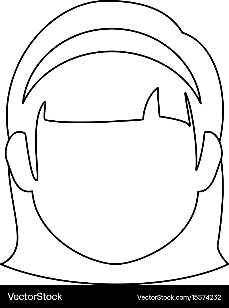 Woman face cartoon Royalty Free Vector Image - VectorStock