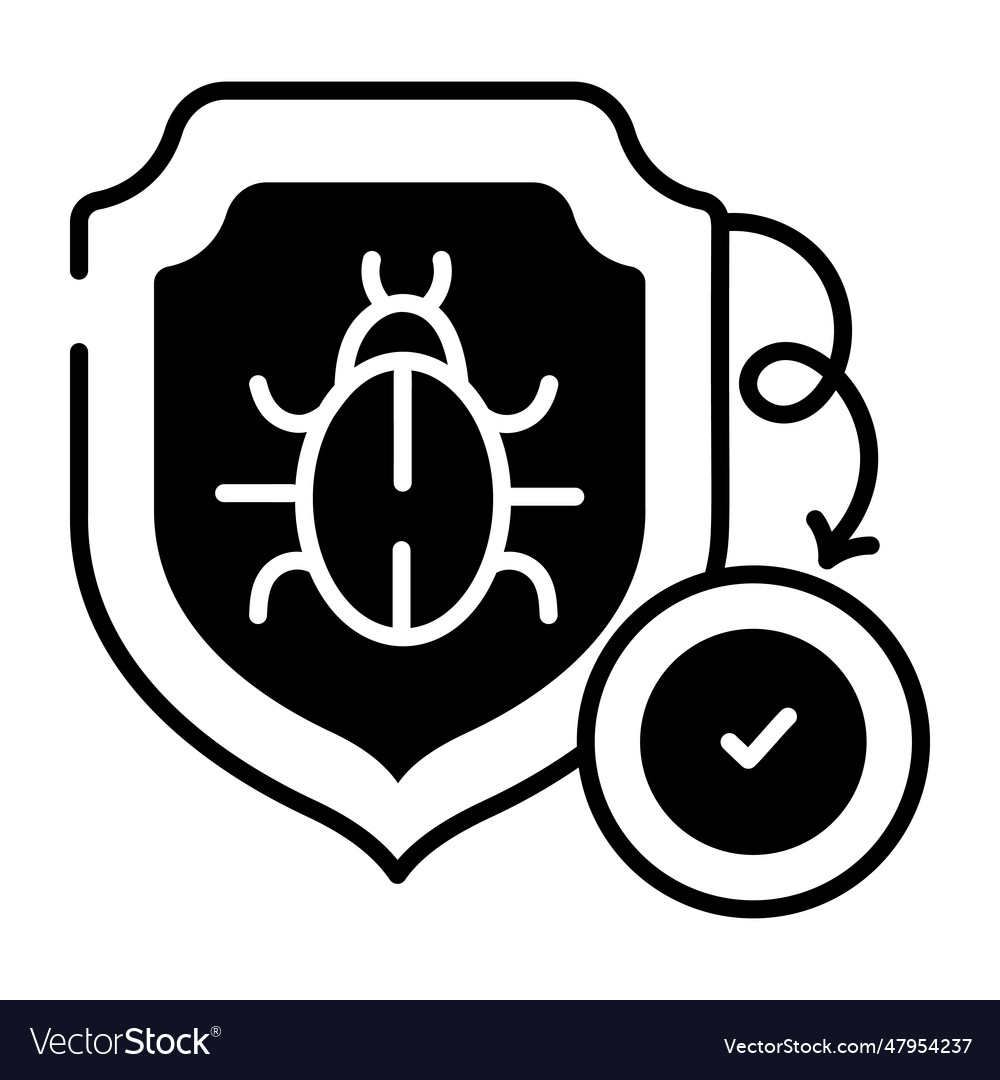 Bug security Royalty Free Vector Image - VectorStock