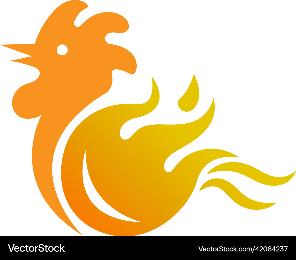 Chicken animal icon logo design template Vector Image
