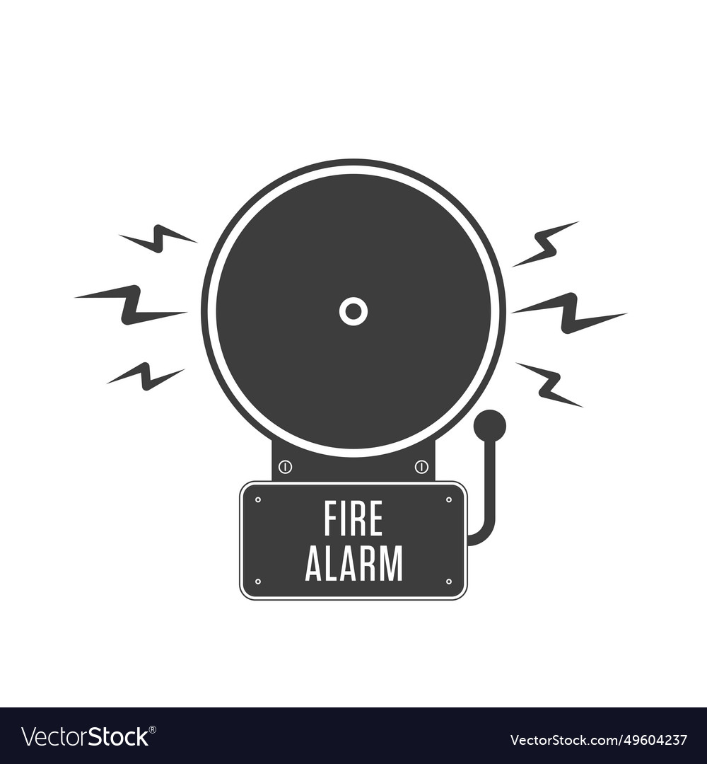 Fire alarm system Royalty Free Vector Image - VectorStock