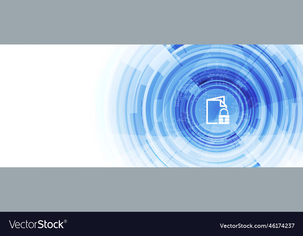 Internet digital security technology concept Vector Image