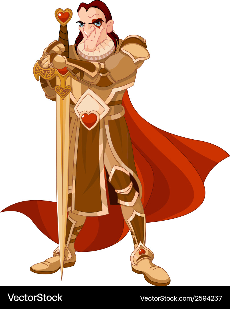 Knave of hearts Royalty Free Vector Image - VectorStock