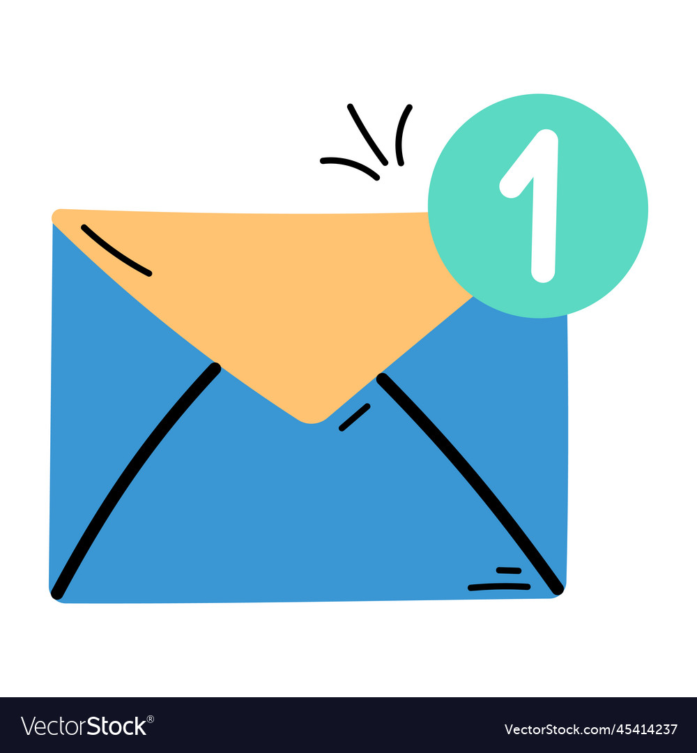 Mail notification Royalty Free Vector Image - VectorStock