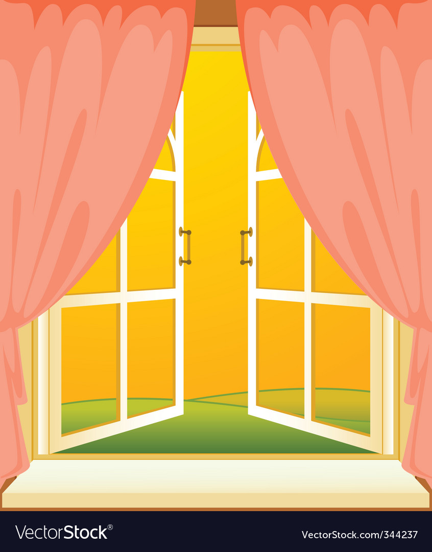 Open window Royalty Free Vector Image - VectorStock