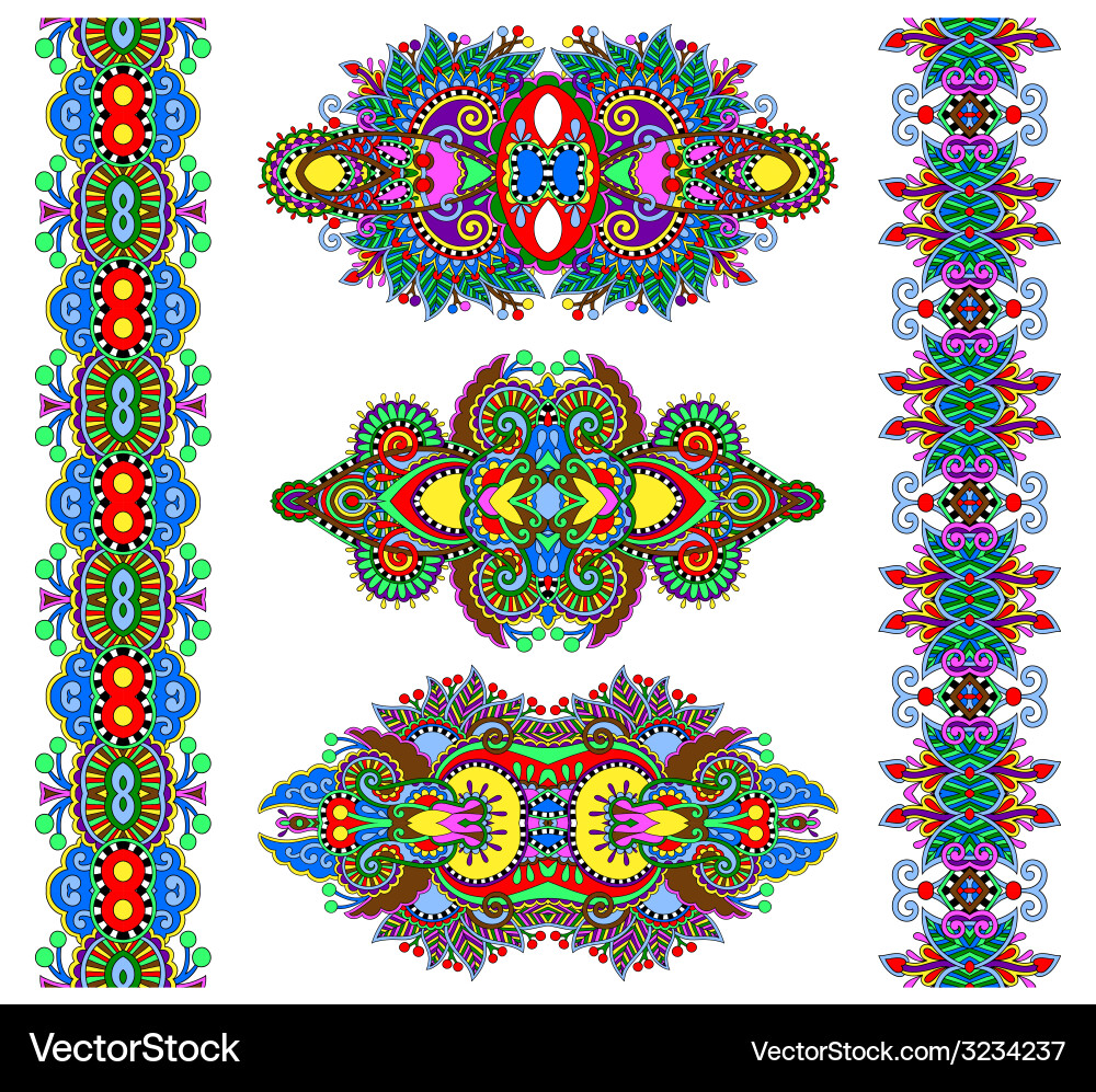 Ornamental floral adornment Royalty Free Vector Image