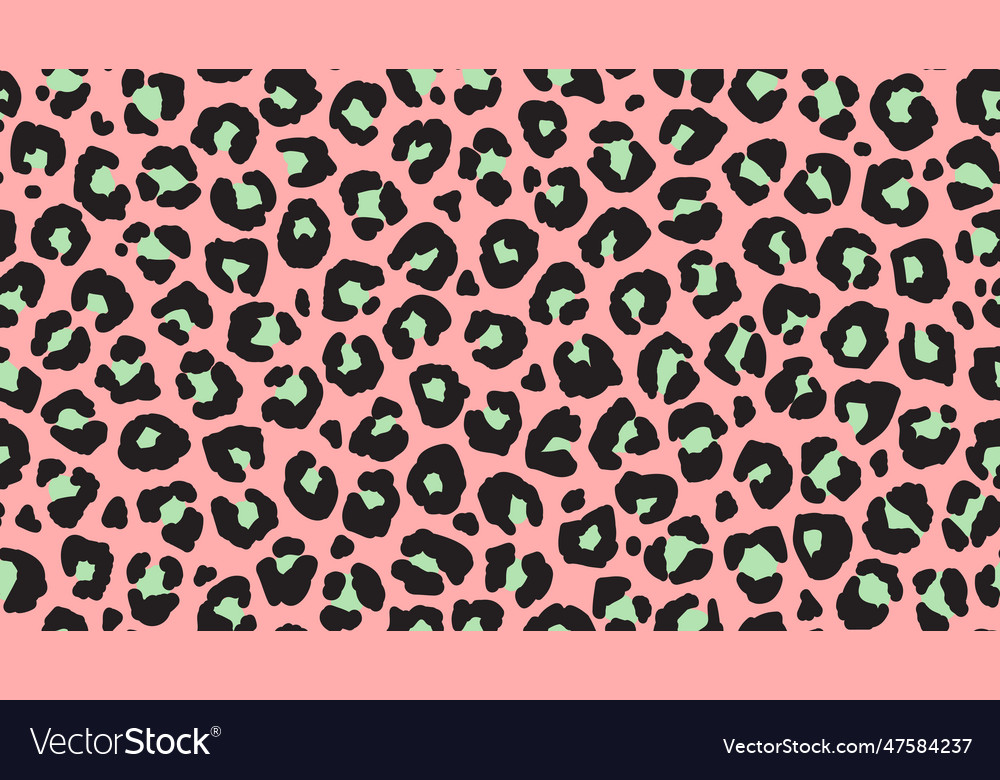 Seamless leopard fur pattern Royalty Free Vector Image