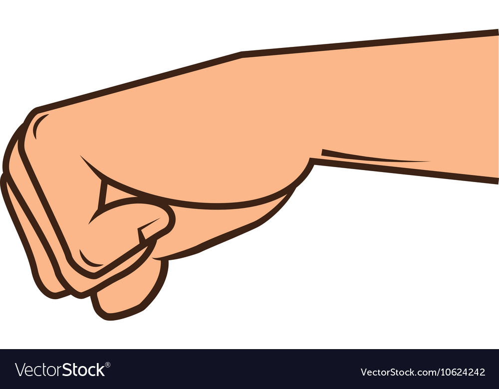 Hand closed fist Royalty Free Vector Image - VectorStock Hand closed fist Royalty Free Vector Image - VectorStock