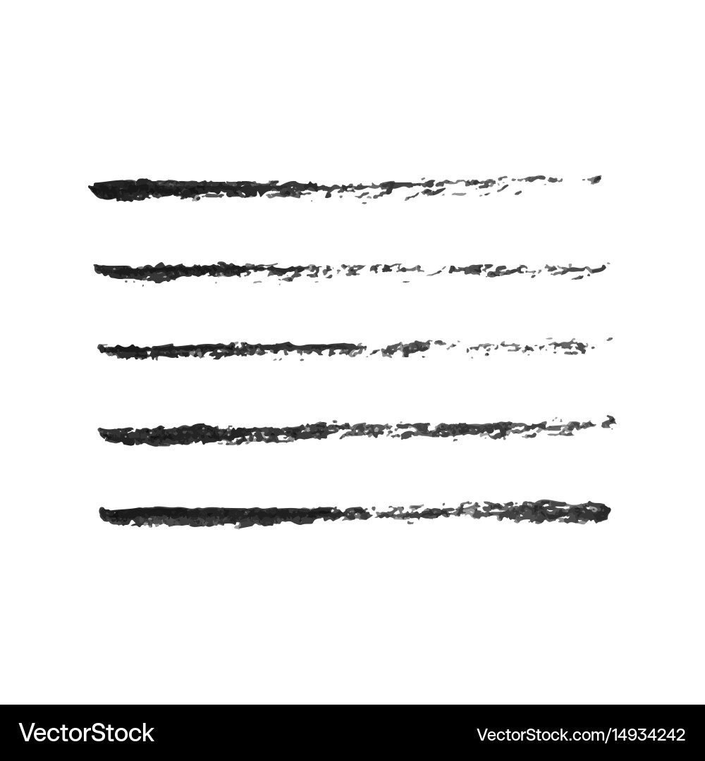 Set of hand drawn smears Royalty Free Vector Image