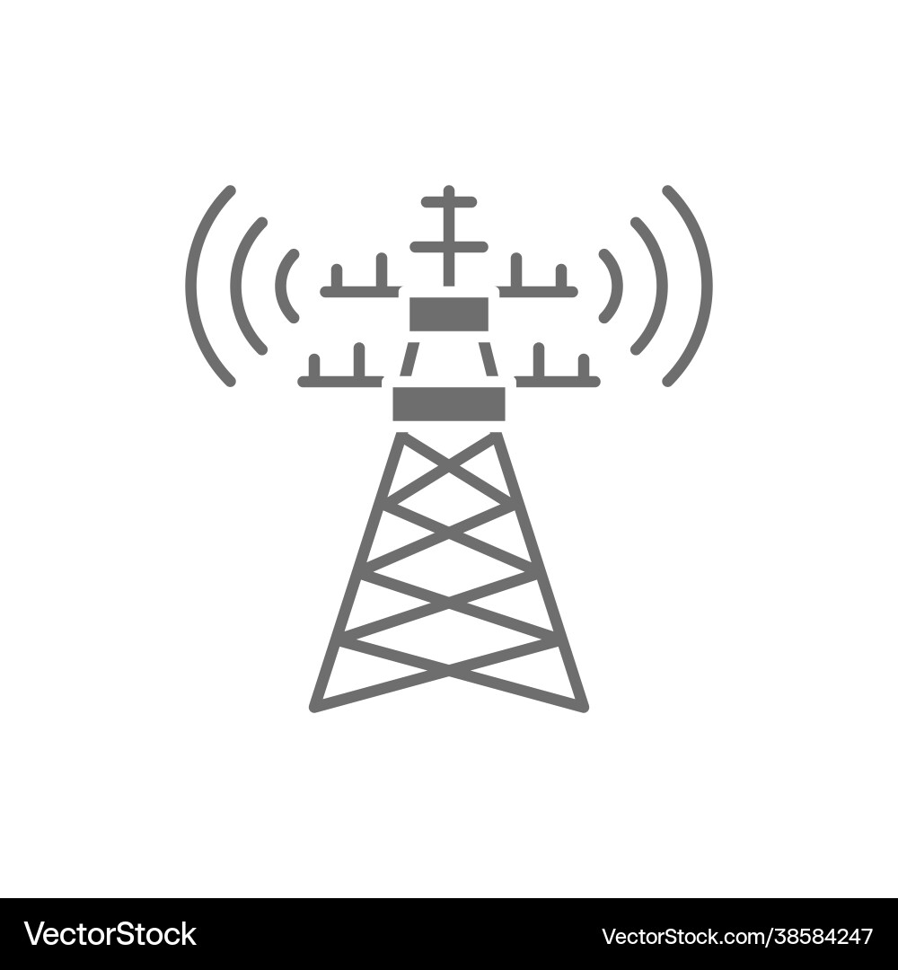 5g internet tower telecommunications Royalty Free Vector