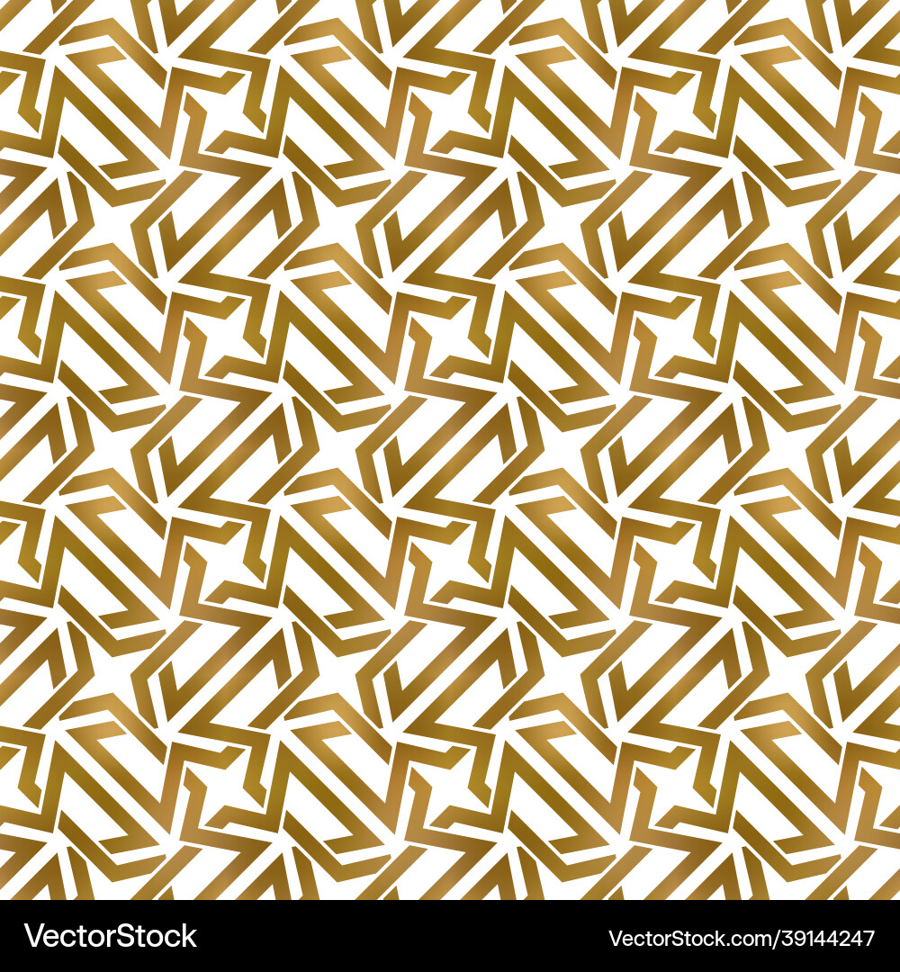 Abstract repeatable background of golden twisted Vector Image