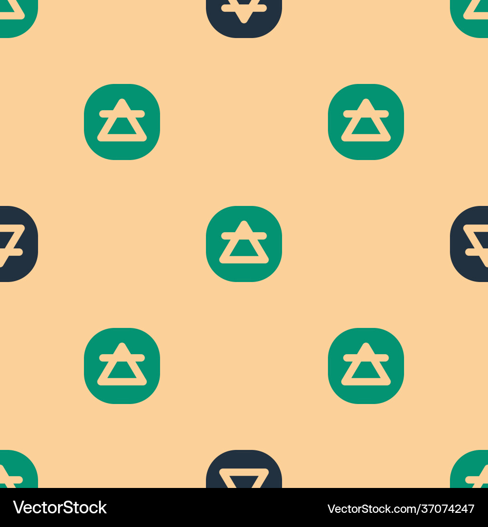 Green and black air element symbol alchemy Vector Image