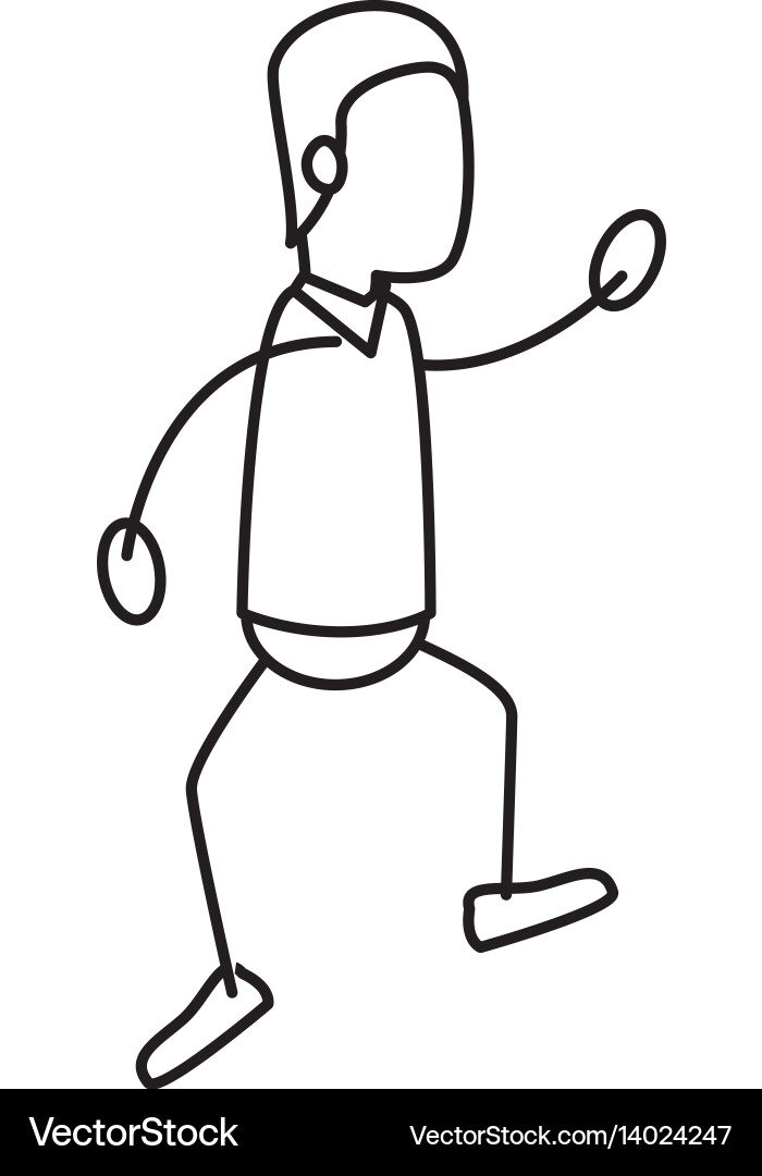 Human figure of man icon Royalty Free Vector Image