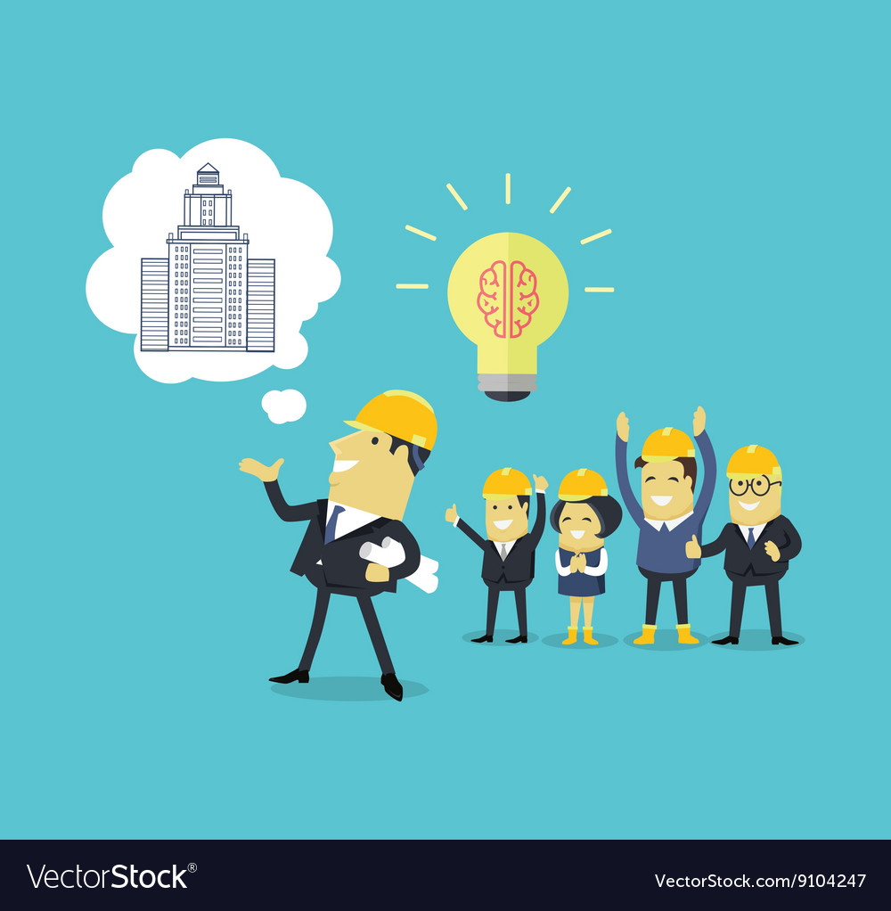 Implementation Ideas Architect Royalty Free Vector Image