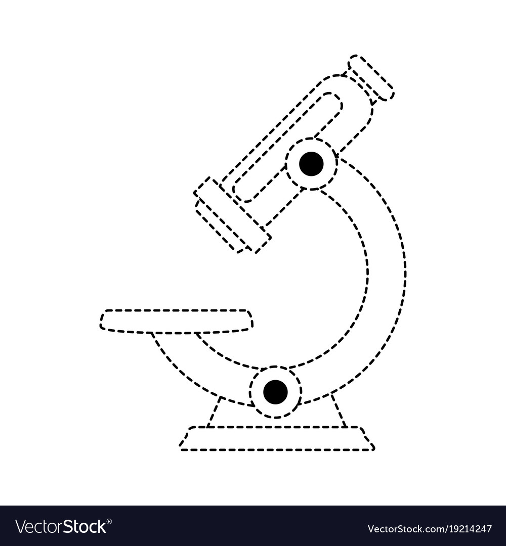 Microscope science tool Royalty Free Vector Image