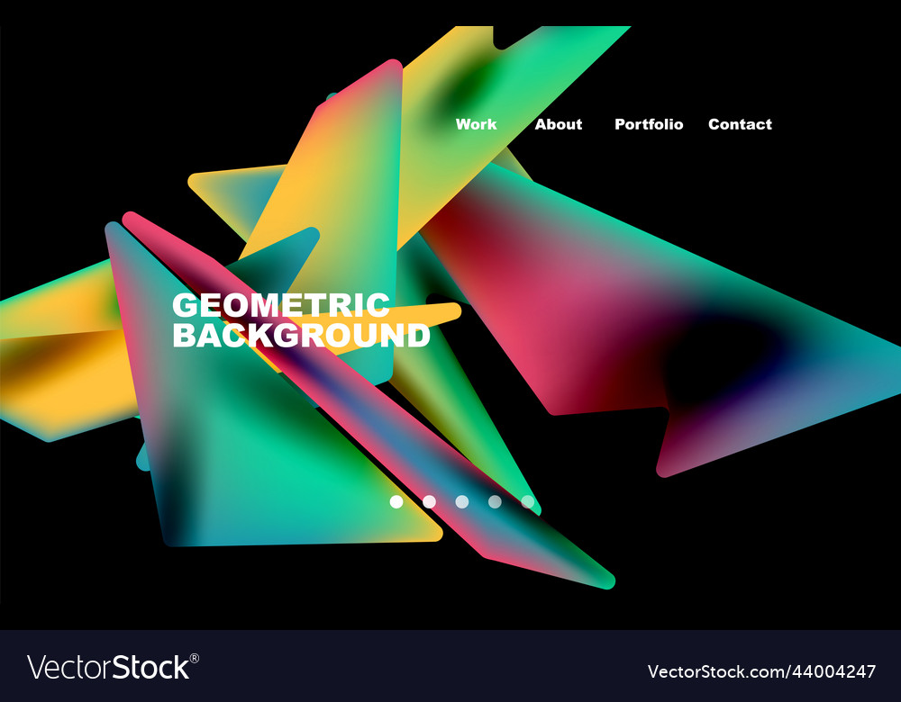 Shards shape composition abstract background web Vector Image