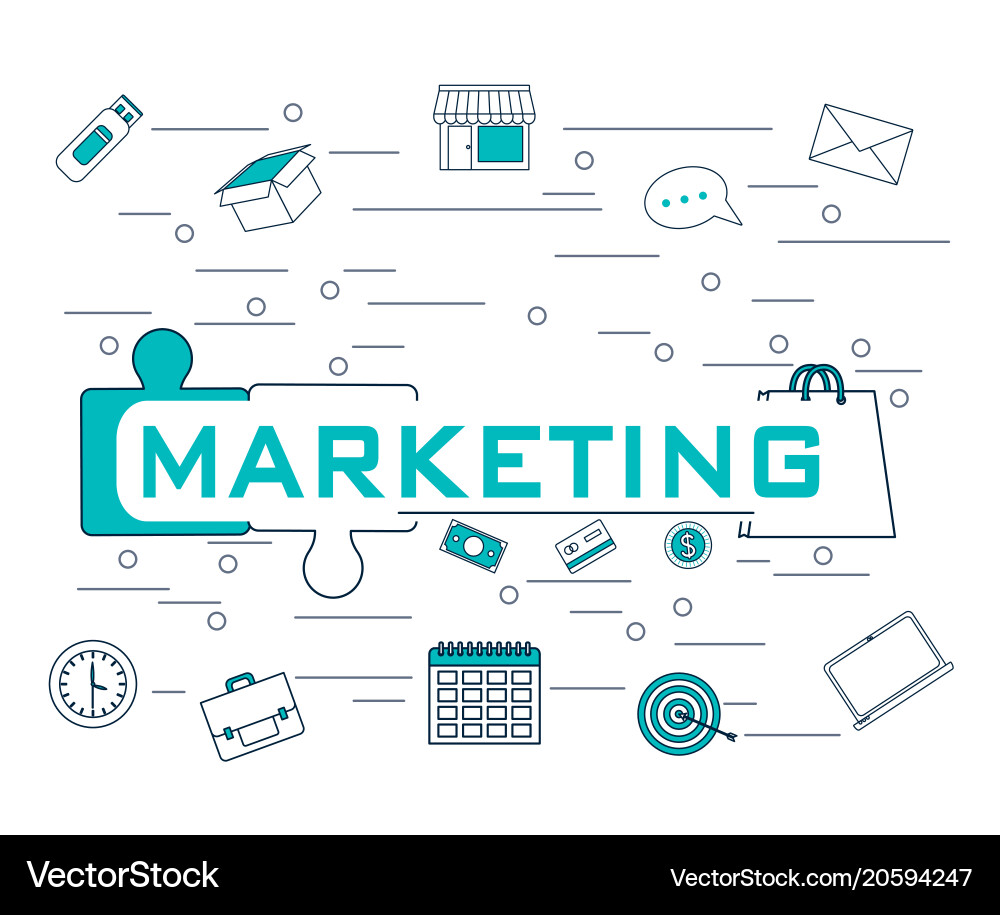Social media marketing Royalty Free Vector Image