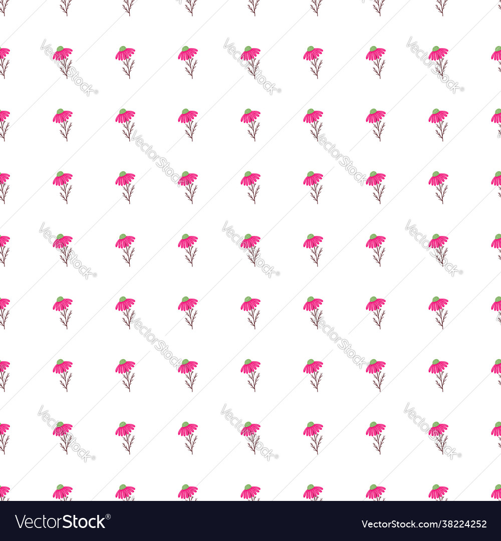 Abstract botanic seamless pattern with little Vector Image