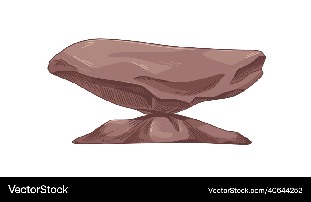 Big rocks formations heavy rough stones rocky Vector Image