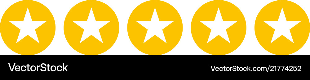 Stars rating for apps and websites Royalty Free Vector Image