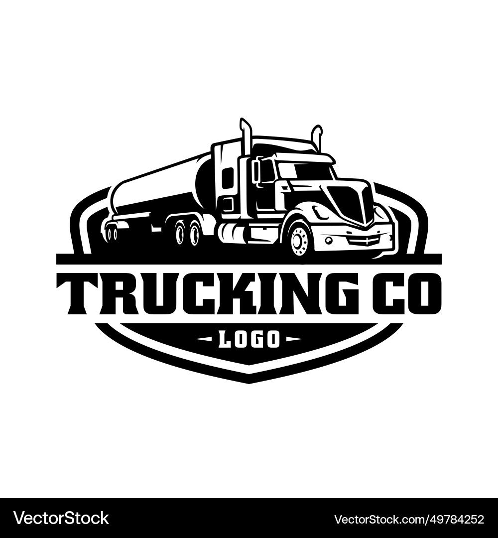 Tanker truck logo Royalty Free Vector Image - VectorStock