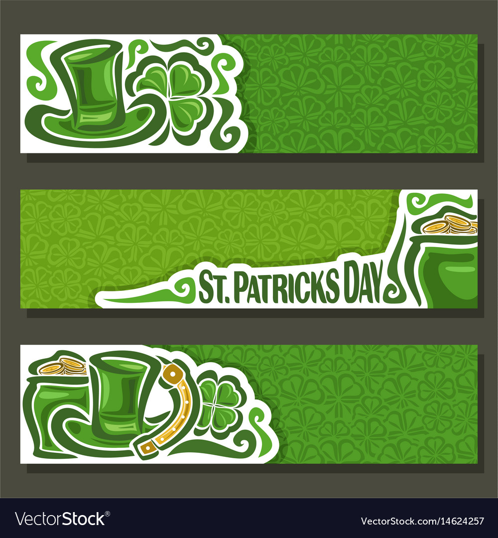 Banner for st patricks day Royalty Free Vector Image