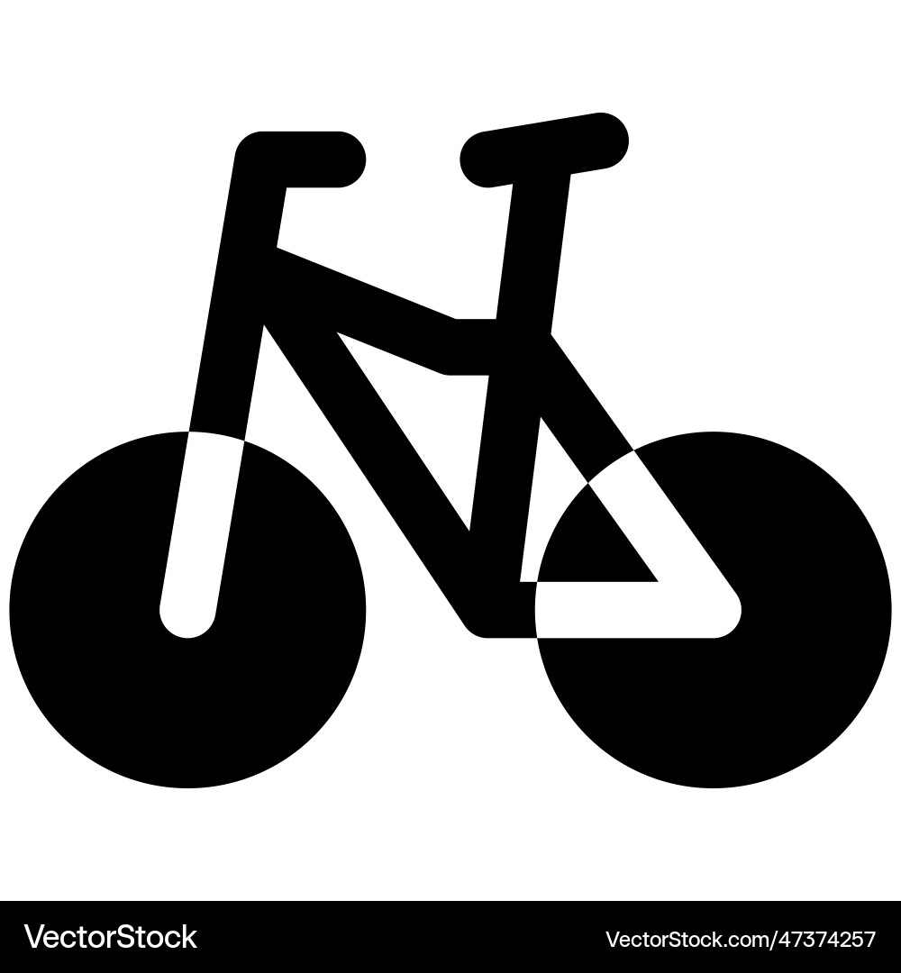 Heavy and durable bike designed for mountains Vector Image