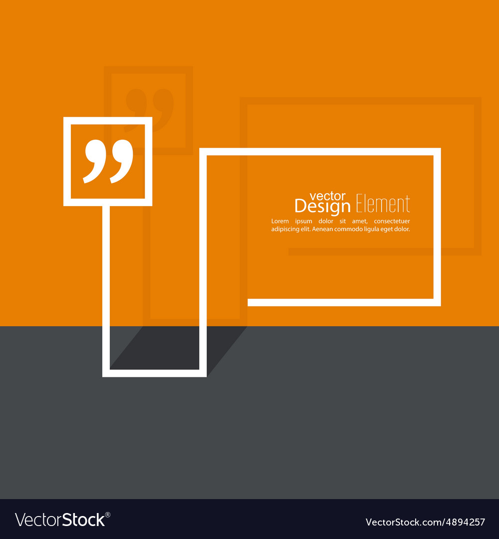 Quotation mark speech bubble Royalty Free Vector Image