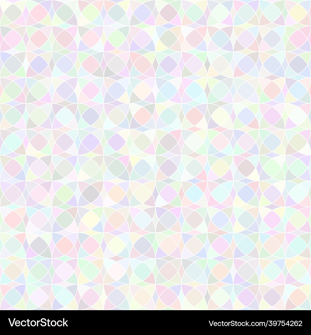 Abstract background pastel color circles mosaic Vector Image