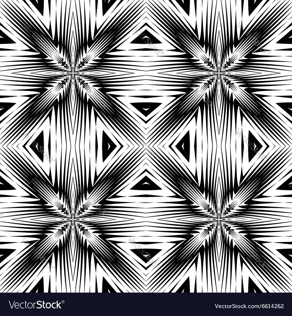 Design seamless monochrome geometric pattern Vector Image