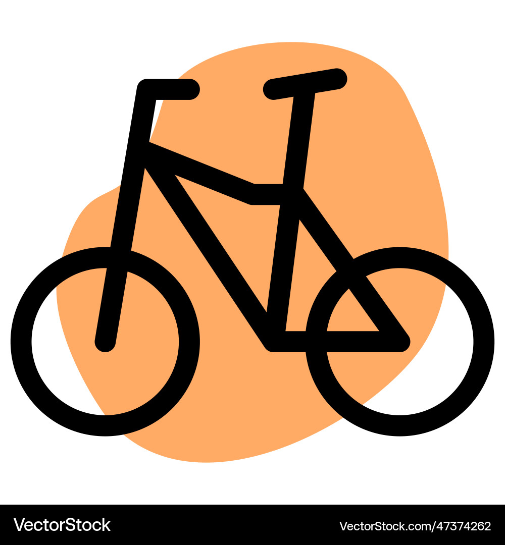 Heavy and durable bike designed for mountains Vector Image