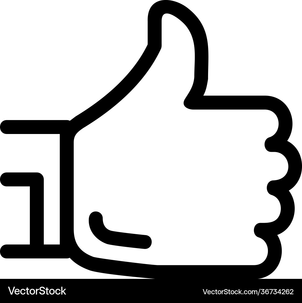 Like icon or logo isolated sign symbol Royalty Free Vector