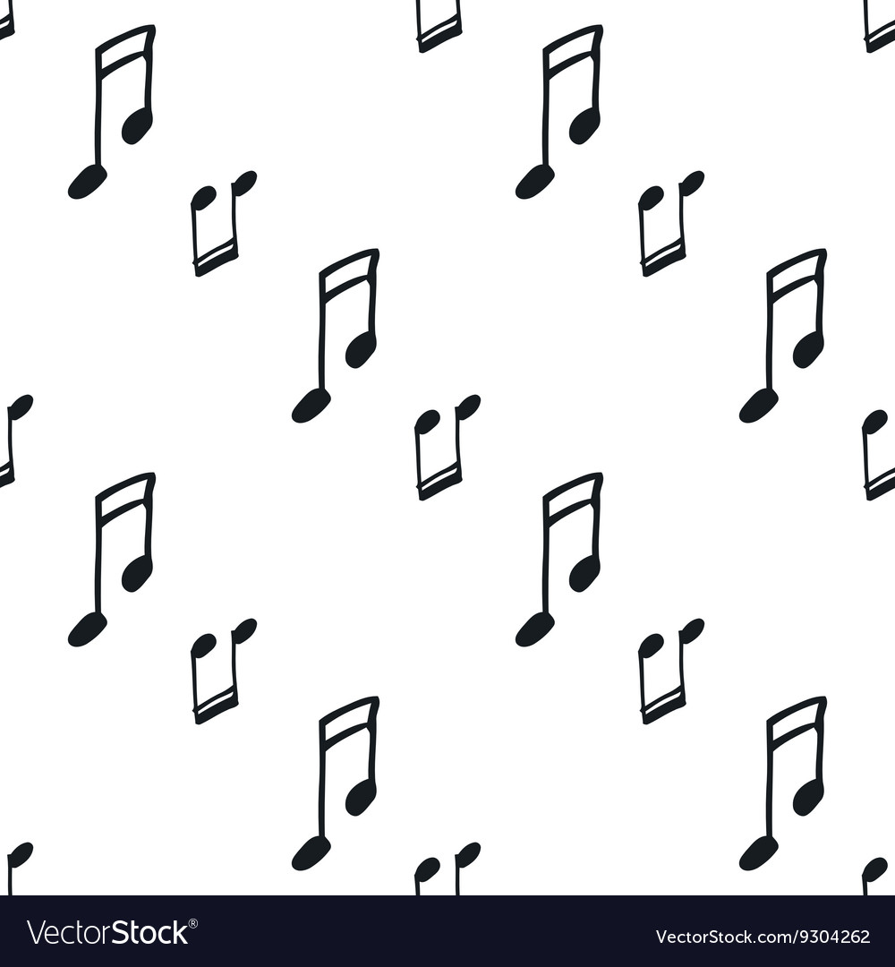 Seamless pattern with music notes Royalty Free Vector Image