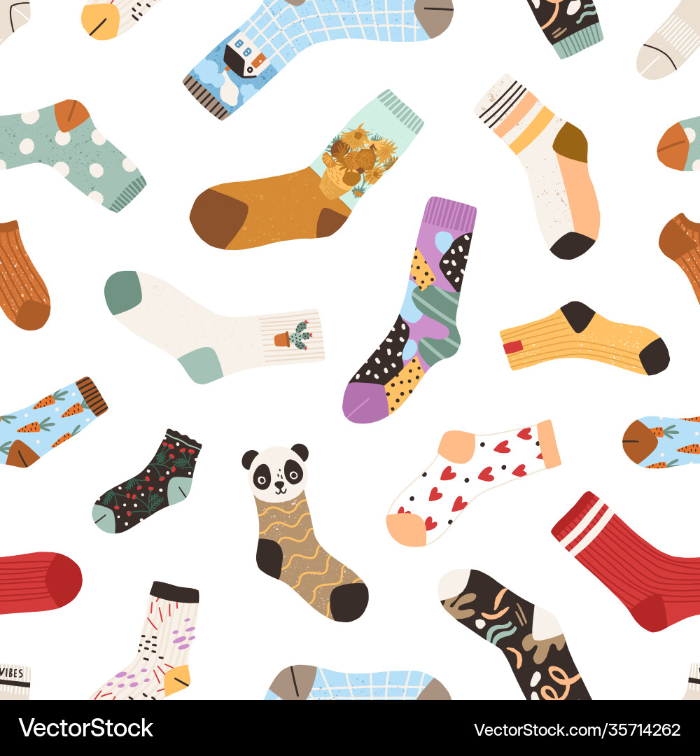 Seamless texture with cute cotton and woolen Vector Image