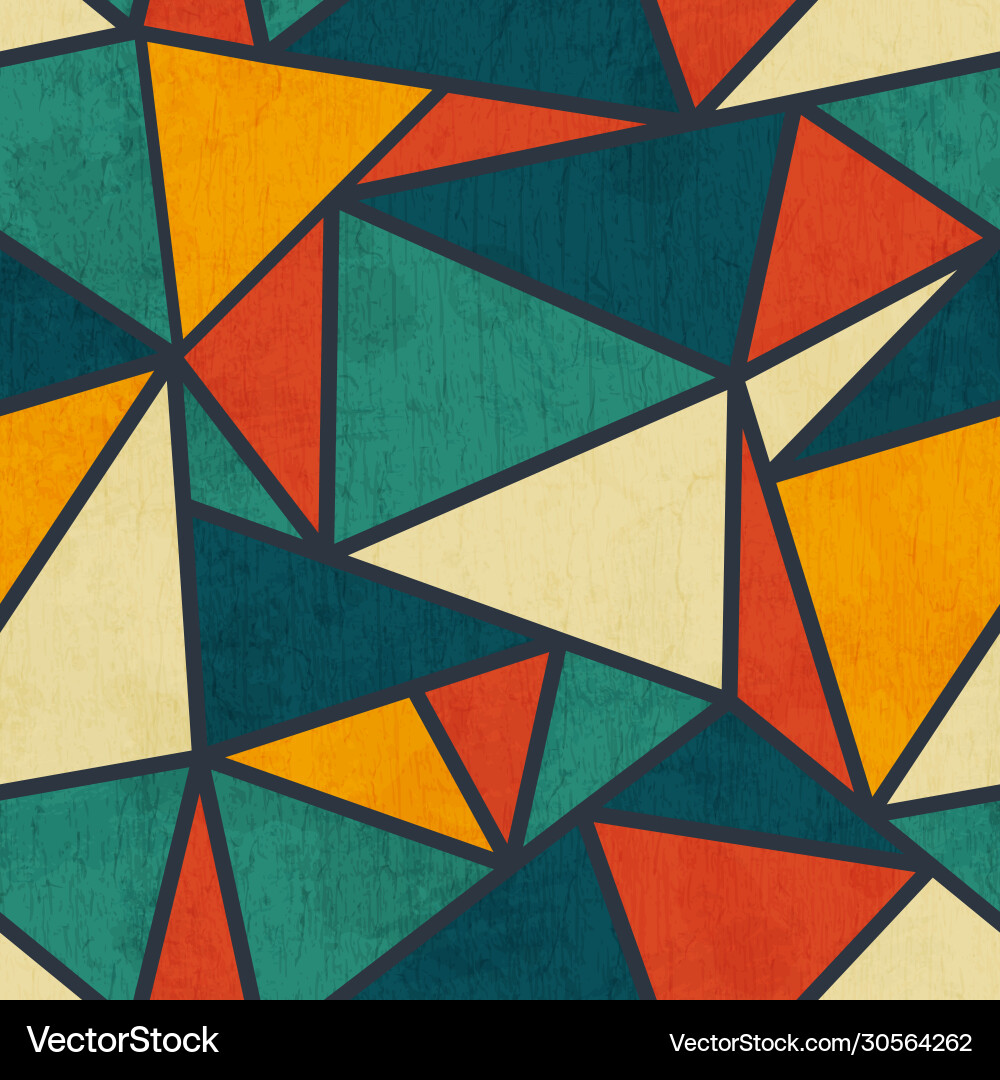 Vintage triangle with wood grunge effect Vector Image