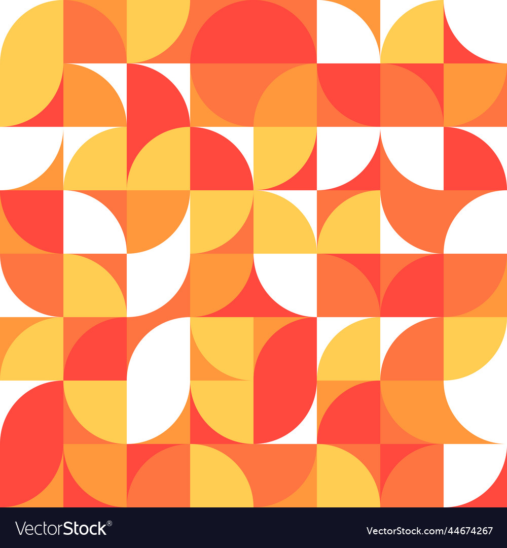 Abstract seamless geometric retro pattern Vector Image